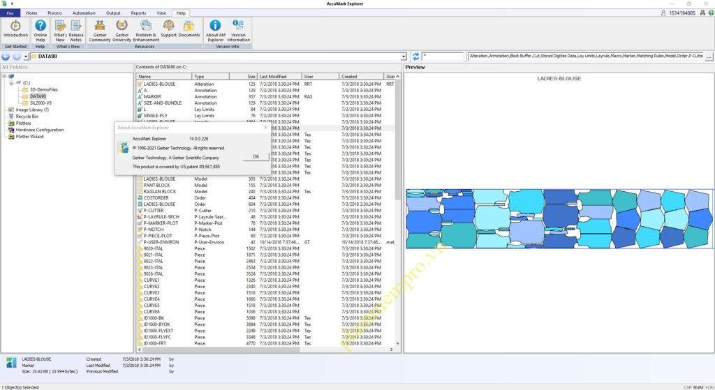 Gerber AccuMark V14 - Dịch vụ cài đặt phần mềm ngành may